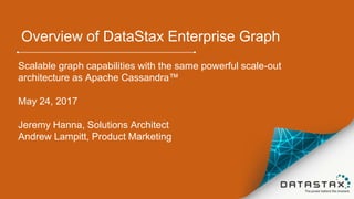Webinar - Bringing connected graph data to Cassandra with DSE Graph | PPT