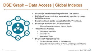 Webinar - Bringing connected graph data to Cassandra with DSE Graph | PPT