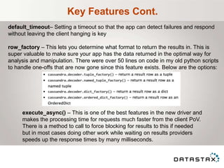 Webinar | Building Apps with the Cassandra Python Driver | PPT