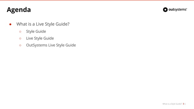OutSystems Webinar - Building a Live Style Guide | PPT