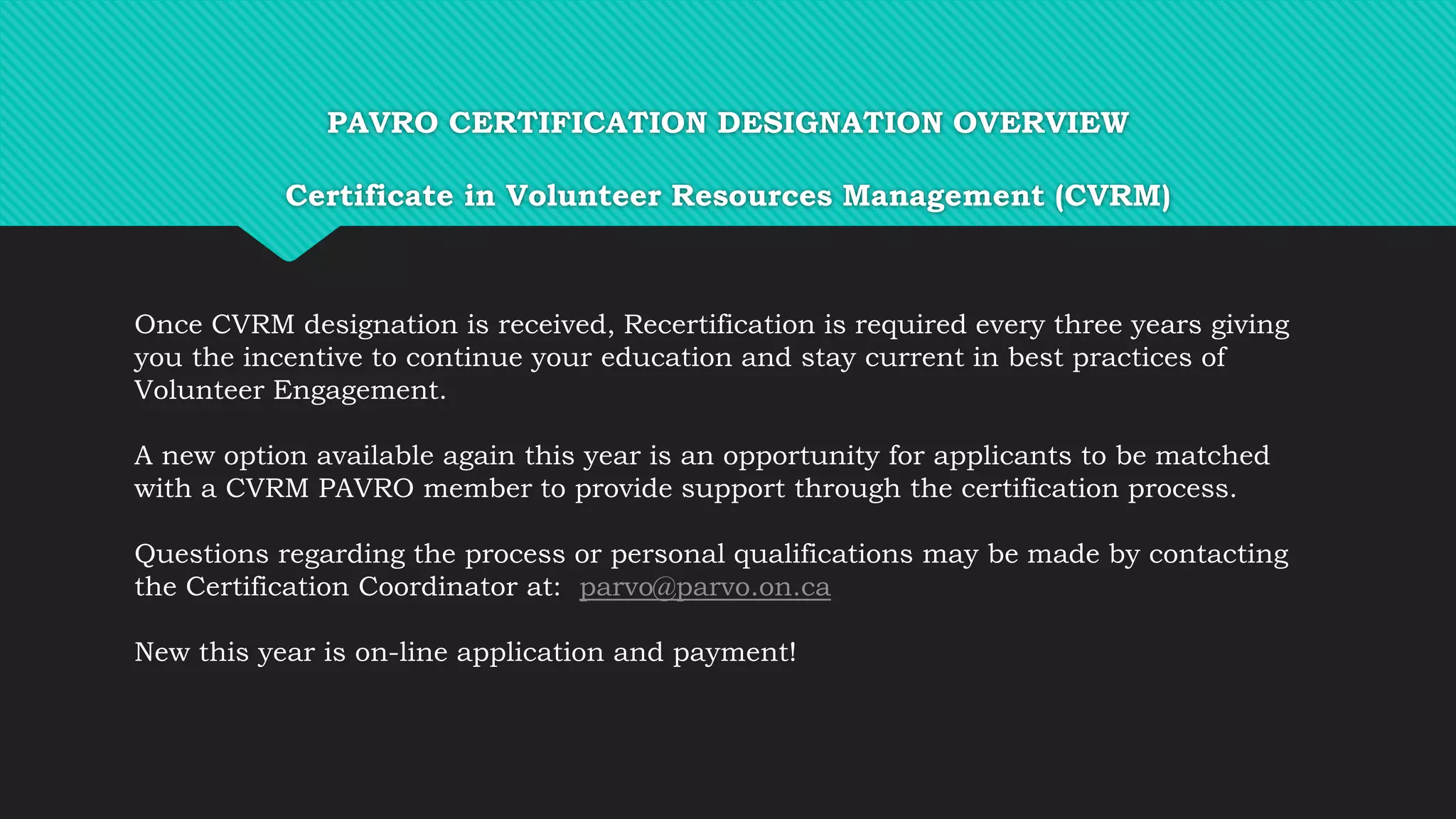 Webinar certification designation guidelines 2018-2019 | PPT