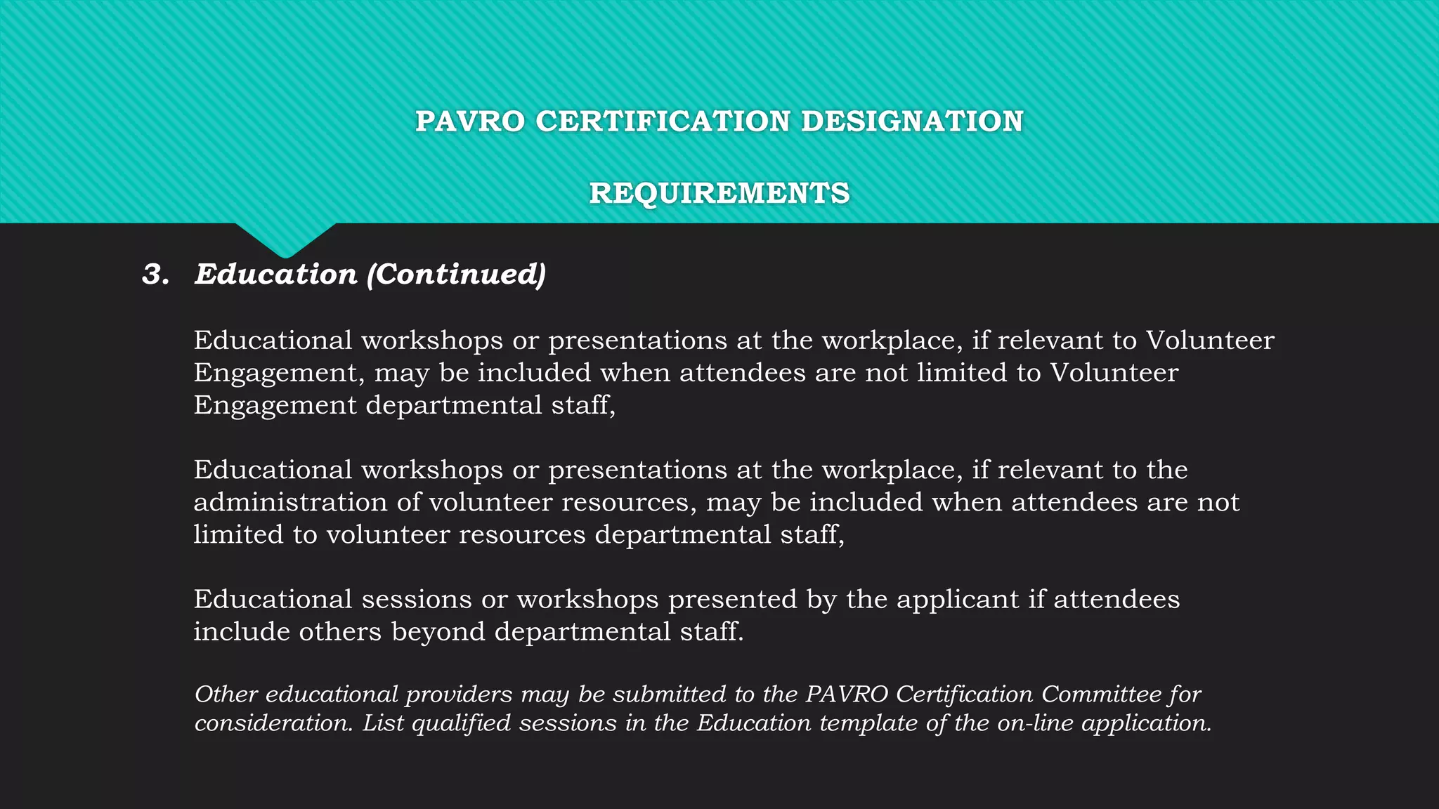 Webinar certification designation guidelines 2018-2019 | PPT