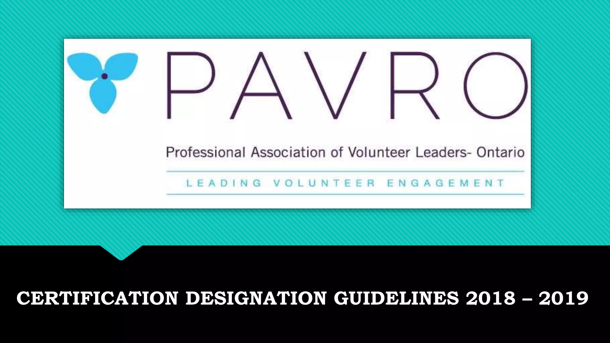 CVRM Certification Guidelines 2018-2019 | PPT