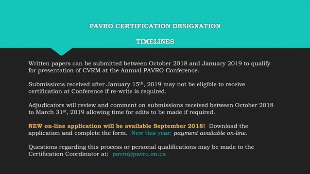 Webinar certification designation guidelines 2018-2019 | PPT