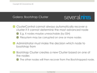 Slides: Introducing the new ClusterControl 1.2.9 - with live demo | PDF | Databases | Computer ...