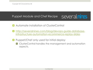 Slides: Introducing the new ClusterControl 1.2.9 - with live demo | PDF | Databases | Computer ...