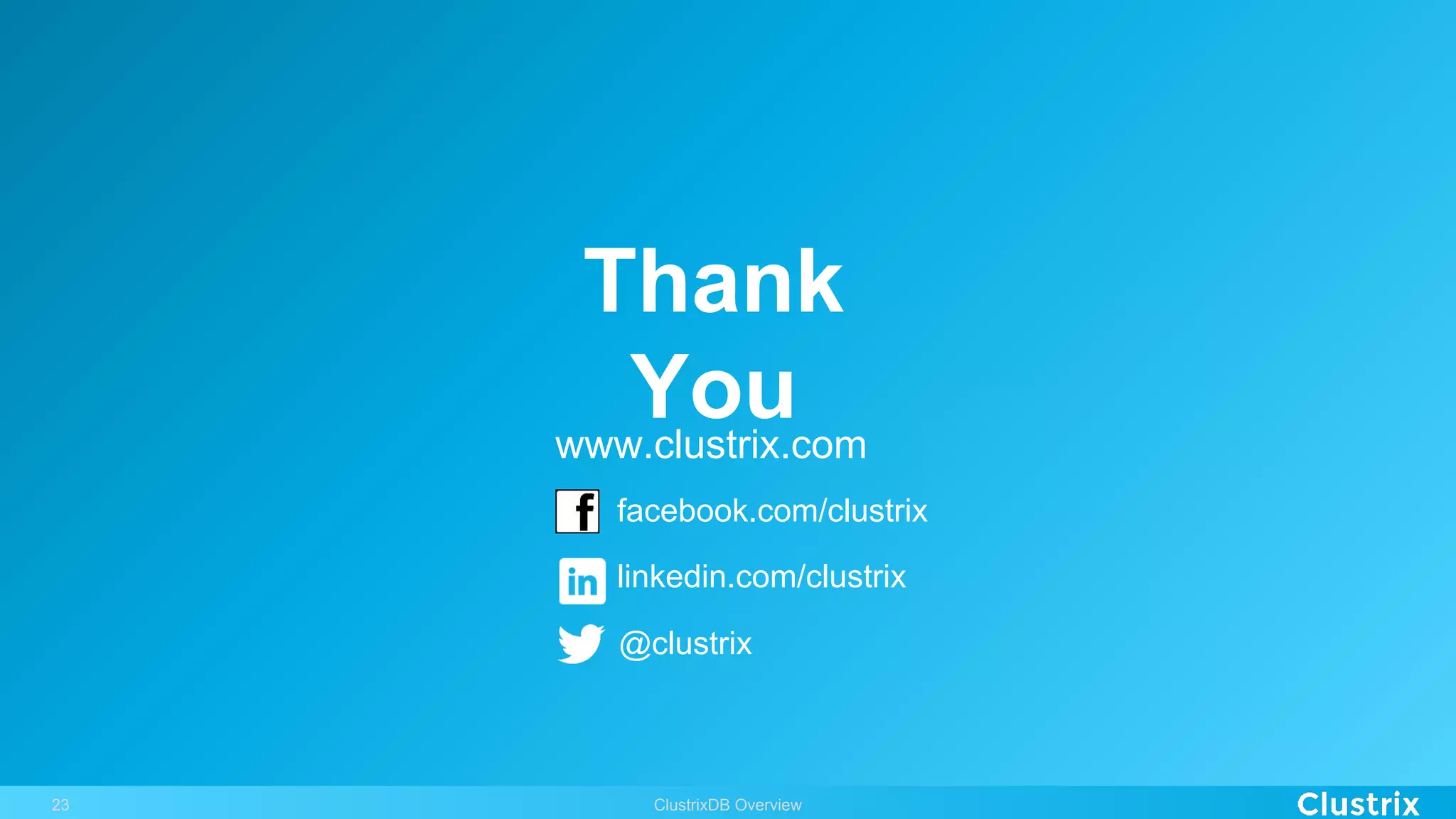 ClustrixDB 7.5 Announcement | PPT