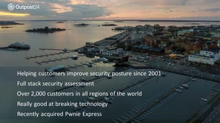 Outpost24 Webinar - Common wireless security threats and how to avoid ...