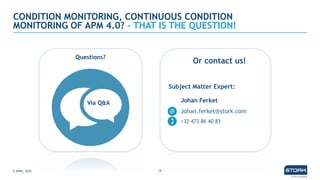 Webinar | Condition monitoring, continuous condition monitoring or APM4 ...