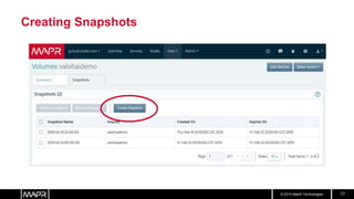A Guide to Data Versioning with MapR Snapshots | PPTX
