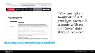 A Guide to Data Versioning with MapR Snapshots | PPTX