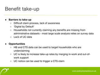The most underclaimed benefits and how to drive take up | PPT