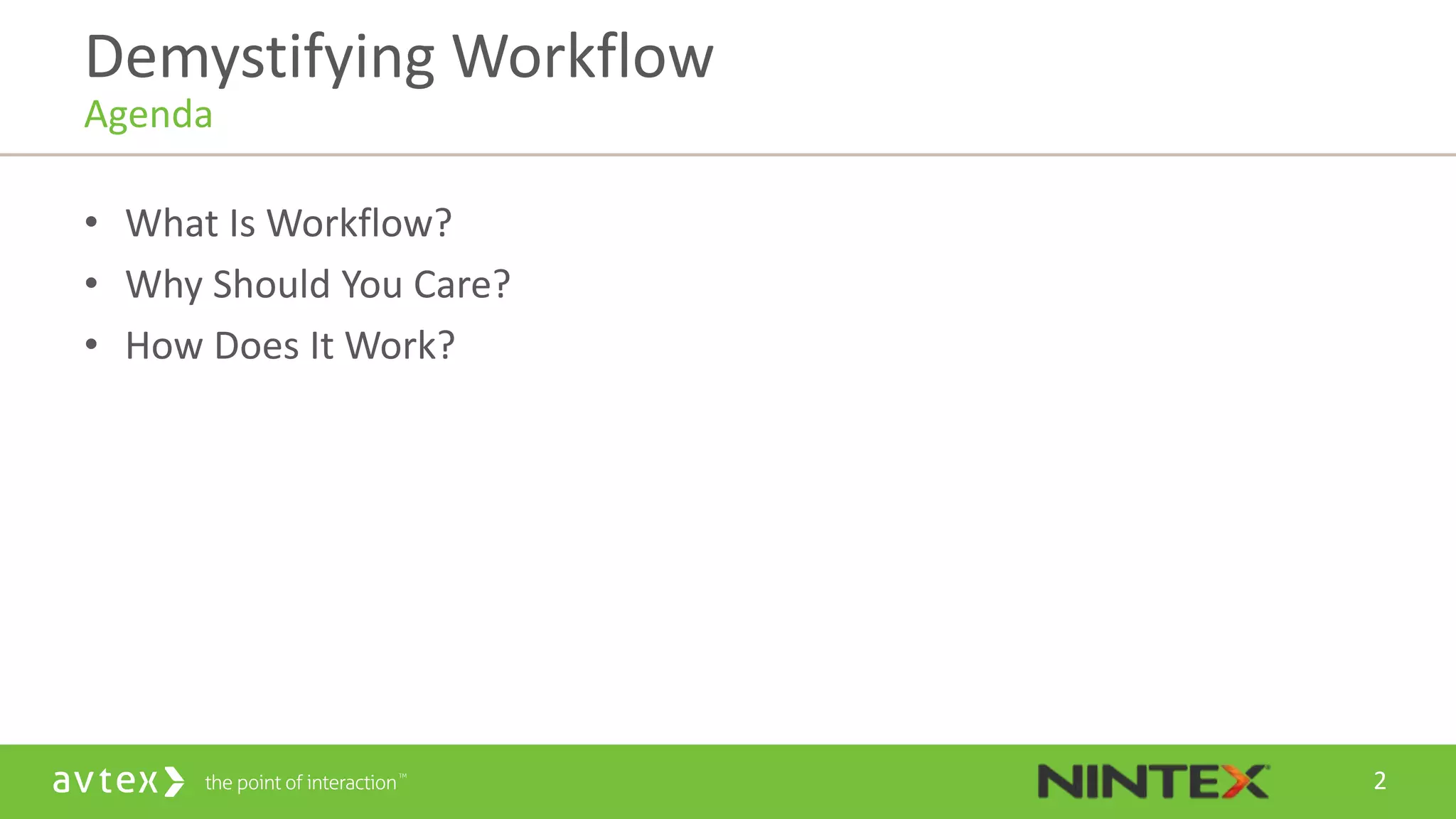 Demystifying Workflow | PPT Demystifying Workflow | PPT