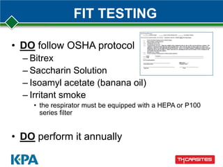 The Do’s and Don’ts of Respiratory Protection | PPTX