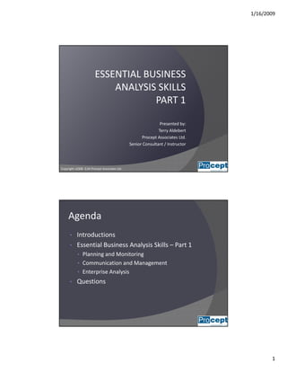 Essential Business Analysis Skills | PDF