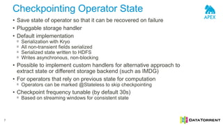 Fault Tolerance and Processing Semantics in Apache Apex | PPT