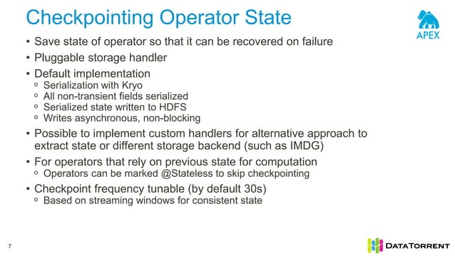 Fault Tolerance and Processing Semantics in Apache Apex | PPT