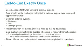 Apache Apex Fault Tolerance and Processing Semantics | PPT