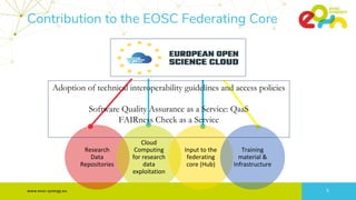 4. EOSC Sinergy Objectives, Workplan, Potential Impact | PPT