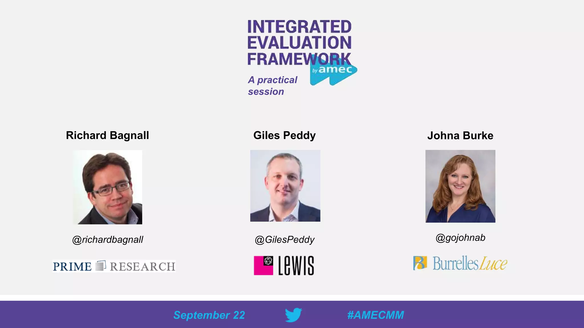 AMEC's Integrated Evaluation Framework - A Practical Overview | PPTX