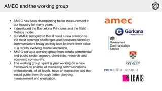 AMEC's Integrated Evaluation Framework - A Practical Overview | PPTX