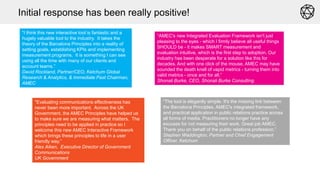 AMEC's Integrated Evaluation Framework - A Practical Overview | PPTX