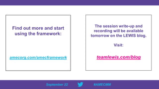 AMEC's Integrated Evaluation Framework - A Practical Overview | PPTX