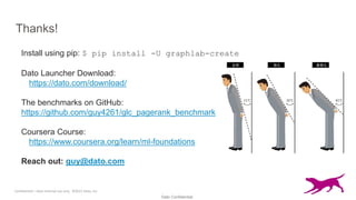 Scaling Up Machine Learning: How to Benchmark GraphLab Create on Huge Datasets | PPT