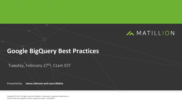 Google BigQuery Best Practices | PDF