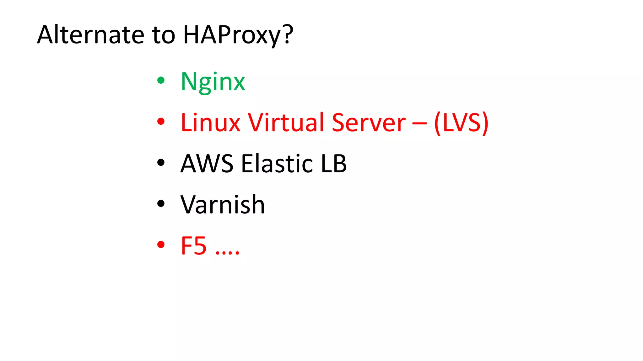 HA Deployment Architecture with HAProxy and Keepalived | PDF