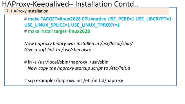 HA Deployment Architecture with HAProxy and Keepalived | PDF