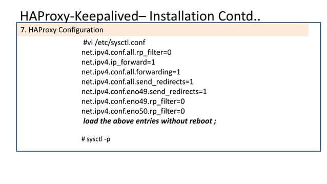 HA Deployment Architecture with HAProxy and Keepalived | PDF