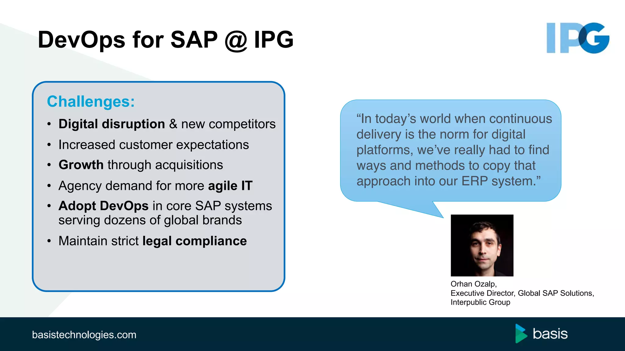 Integrating SAP into DevOps Pipelines: Why and How | PDF