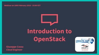 Webinar "Introduction to OpenStack" | PPT