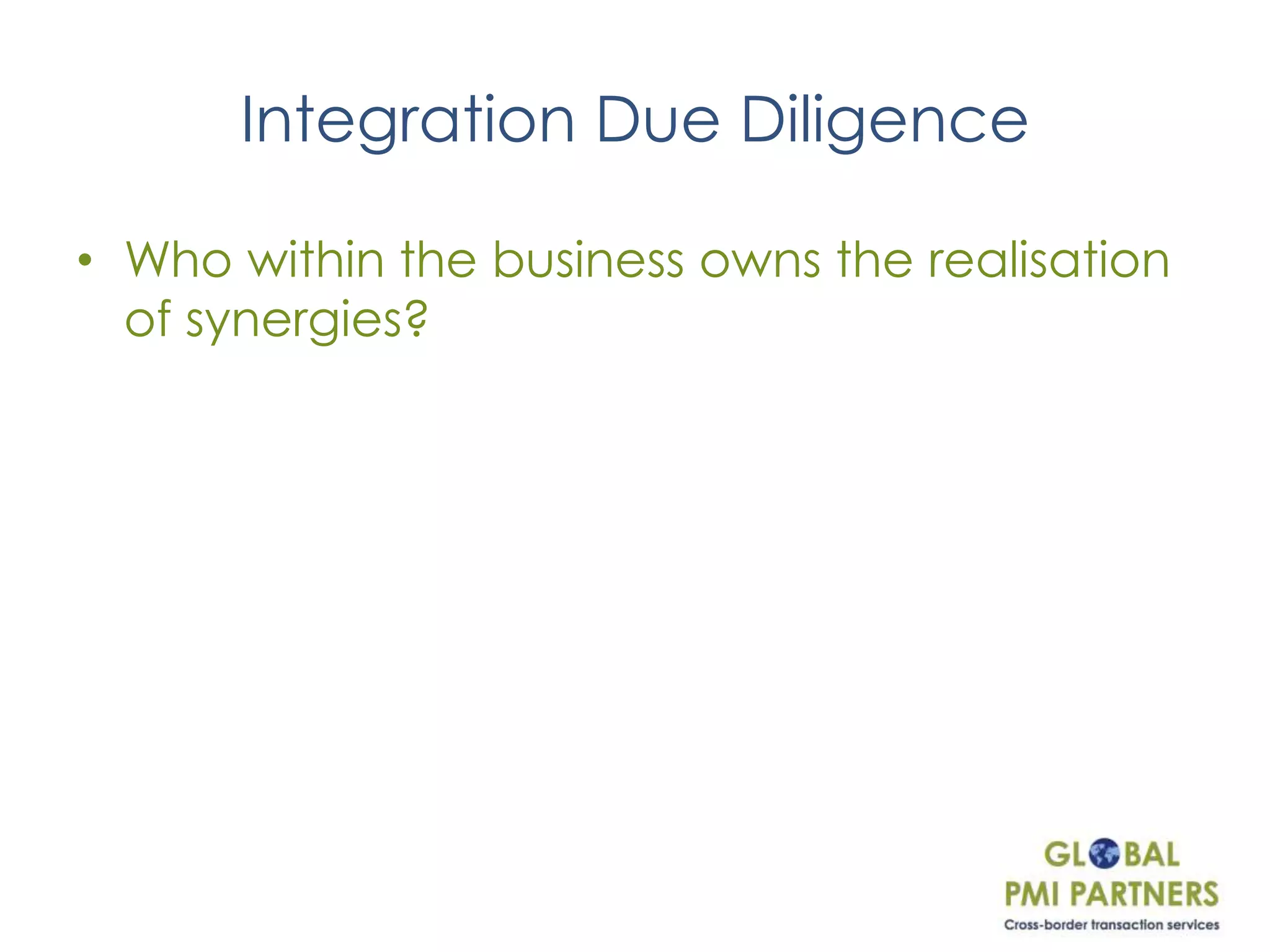 Webinar: Key Aspects for Maximizing Synergies Through Effective Post ...