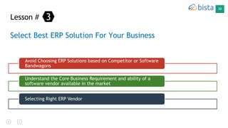 Lessons Learned from Failed ERP Implementation - Webinar Presentation | PPT