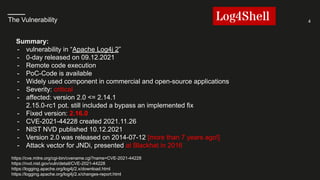 The Log4Shell Vulnerability – explained: how to stay secure | PDF | Information and Network ...
