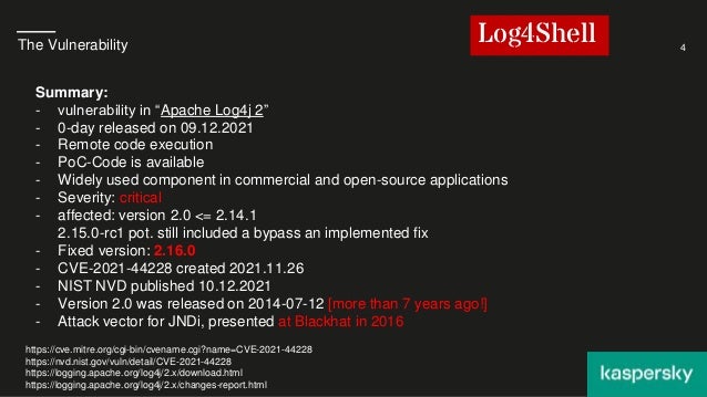 The Log4Shell Vulnerability – explained: how to stay secure | PPTX