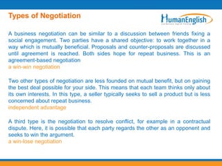 English for Negotiations - Making Deals | PPTX