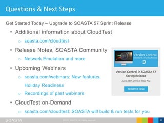 Network Emulation in SOASTA 57 Spring Release | PPTX | Cloud Computing ...