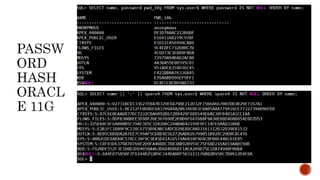 Webinar oracle enum exploit | PPTX