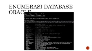 Webinar oracle enum exploit | PPT