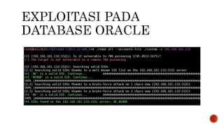 Webinar oracle enum exploit | PPTX