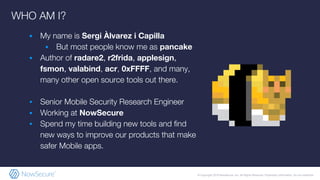 OSS Tools: Creating a Reverse Engineering Plug-in for r2frida | PPT
