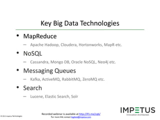 Performance Testing of Big Data Applications - Impetus Webcast | PPT