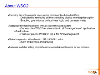 Managing enterprise applications with the WSO2 App Factory | PDF