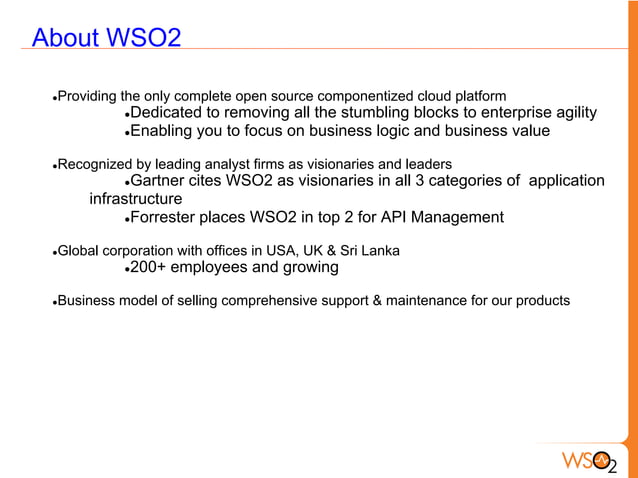 Managing enterprise applications with the WSO2 App Factory | PPT