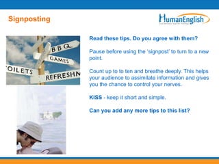 English for Presentations: Structuring Your Presentations | PPTX