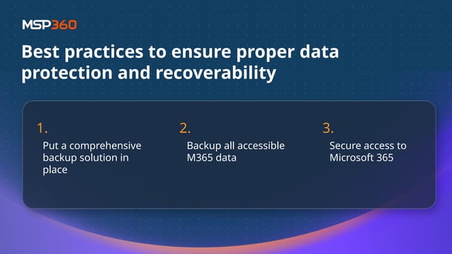 Webinar - Protecting Your Microsoft 365 Data | PPTX
