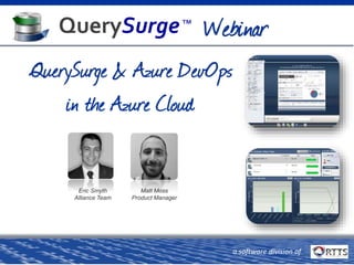 Webinar - QuerySurge and Azure DevOps in the Azure Cloud | PPT
